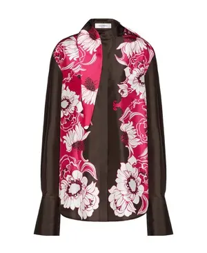 Valentino Garavani Floral Patterned Long-sleeved Shirt - Pink