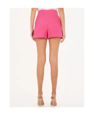 Valentino Garavani High-waisted Tweed Shorts