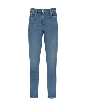Valentino Garavani Logo-patch Denim Jeans - Blue