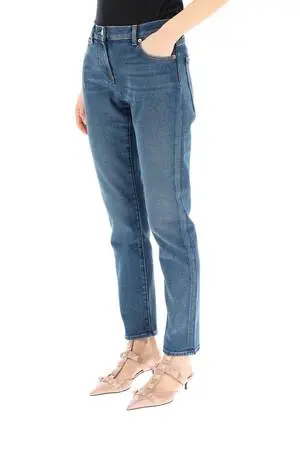 Valentino Garavani Logo-patch Denim Jeans