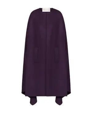 Valentino Garavani Asymmetrical Cape - Black