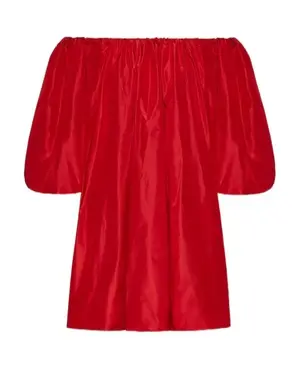 Valentino Garavani Off-shoulder Mini Dress - Red