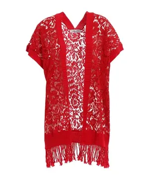 Valentino Garavani Fringed Cardigan - Red