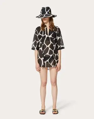 Valentino Garavani Giraffa Re-edition Printed Short Dress