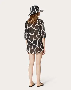 Valentino Garavani Giraffa Re-edition Printed Short Dress