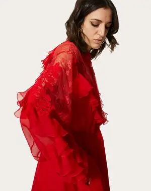 Valentino Garavani Translucent Shirt Dress