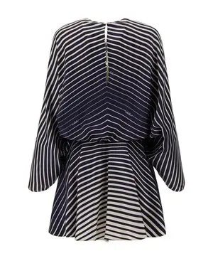 Valentino Garavani Striped Lace Dress