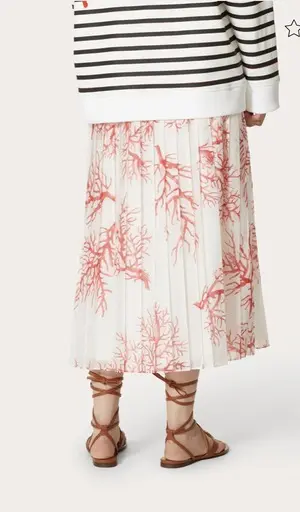 Valentino Garavani Pleated Skirt