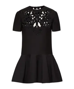 Valentino Garavani Round Neck Dress - Black
