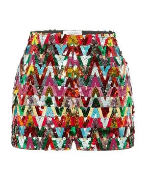 Valentino Garavani Sequined Shorts - Multicolor