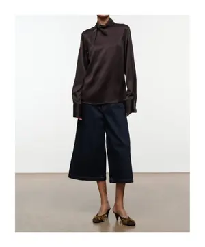 Staud Long-sleeve Silk Shirt