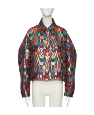 Valentino Garavani V Optical Archive 1973 Jacquard Jacket