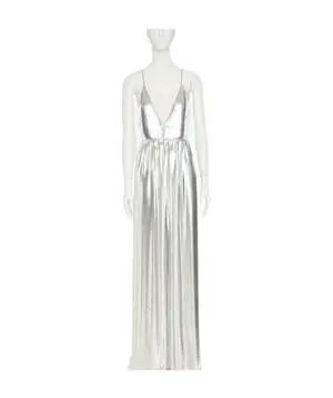 Valentino Garavani Open-back Metallic Gown