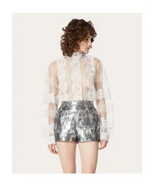 Valentino Garavani Lace-detail Blouse