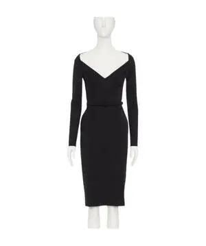 Valentino Garavani Vlogo Fitted Midi Dress