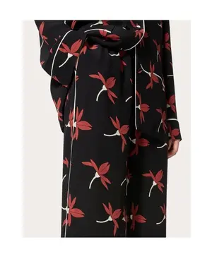 Valentino Garavani Fairy Flowers Print Cropped Trousers