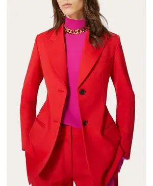 Valentino Garavani Single-breasted Stretch Tailored Jacket