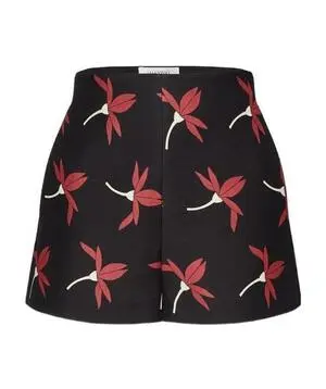 Valentino Garavani Floral-print Shorts - Black