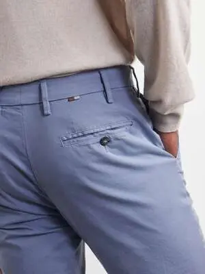 Canali Straight-leg Stretch-cotton Twill Trousers