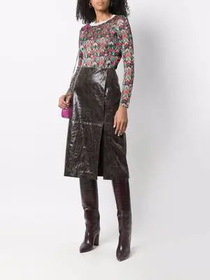 Valentino Garavani Gold And Silver Jacquard Sweater