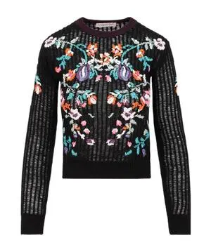 Valentino Garavani Embroidered Logo Pullover - Black