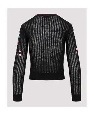 Valentino Garavani Embroidered Logo Pullover - Black
