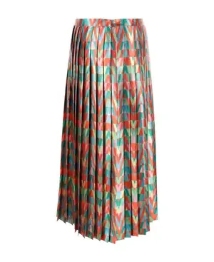 Valentino Garavani V Pattern Pleated Skirt