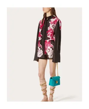 Valentino Garavani Floral Pattern Elasticated Waist Shorts