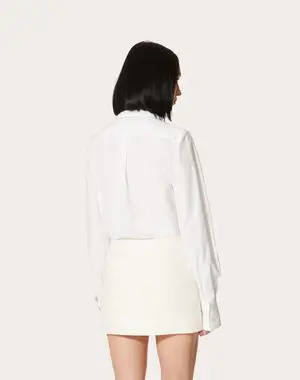 Valentino Garavani Embroidered Front-tie Shirt