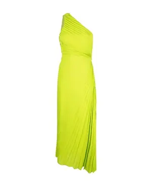 Valentino Garavani One-shoulder Silk Gown - Yellow