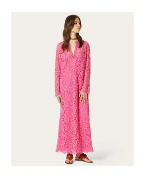 Valentino Garavani Floral-lace Longsleeved Dress