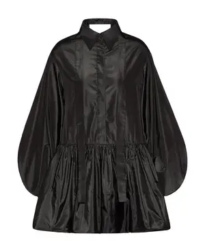 Valentino Garavani Long-sleeved Mini Shirt Dress - Black