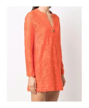 Valentino Garavani Crocheted Lace Minidress