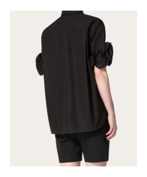 Valentino Garavani Compact Popeline Straight Hem Shirt