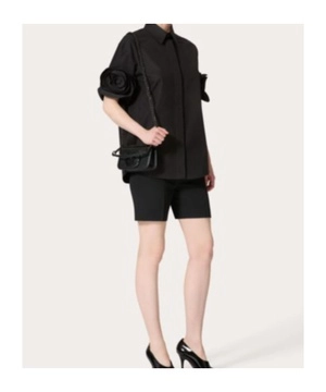 Valentino Garavani Compact Popeline Straight Hem Shirt