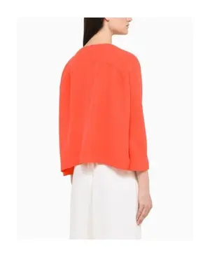 Valentino Garavani V-neck Cropped Blouse