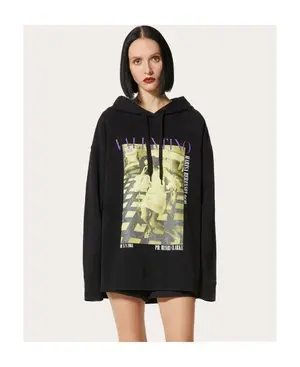 Valentino Garavani Pattern Printed Hooded Hoodie