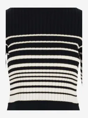 Valentino Garavani Striped Crewneck Dress