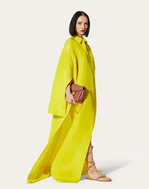 Valentino Garavani Button Long-sleeved Dress
