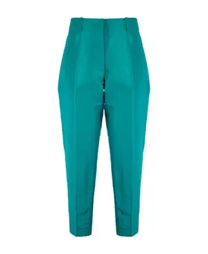 Valentino Garavani Tapered Silk Trousers - Green