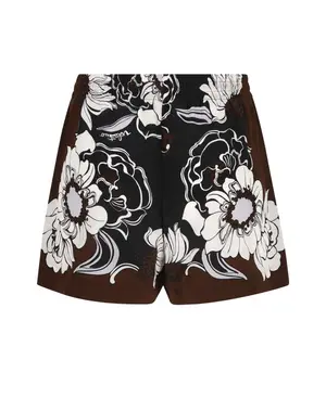 Valentino Garavani Flower Print Shorts