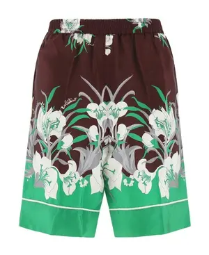 Valentino Garavani Floral-print Silk Shorts
