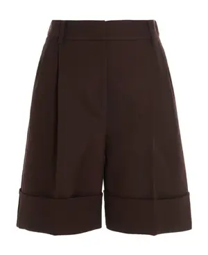 Valentino Garavani Cotton Logo Shorts - Black