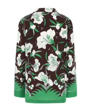 Valentino Garavani Floral-print Silk Shirt