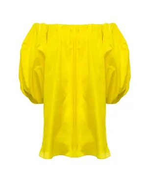 Valentino Garavani Off-shoulder Silk Blouse