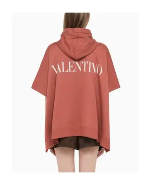 Valentino Garavani Logo Letters Hooded Cloak