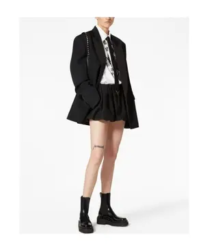 Valentino Garavani Crepe Couture High Waist Mini Skirt