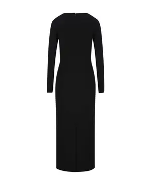 Valentino Garavani Long-sleeved Knitted Maxi Dress