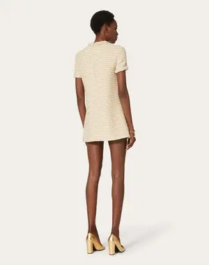 Valentino Garavani Roman Stud Tweed Dress