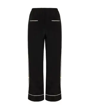 Valentino Garavani Drawstring Wide Leg Cropped Trousers